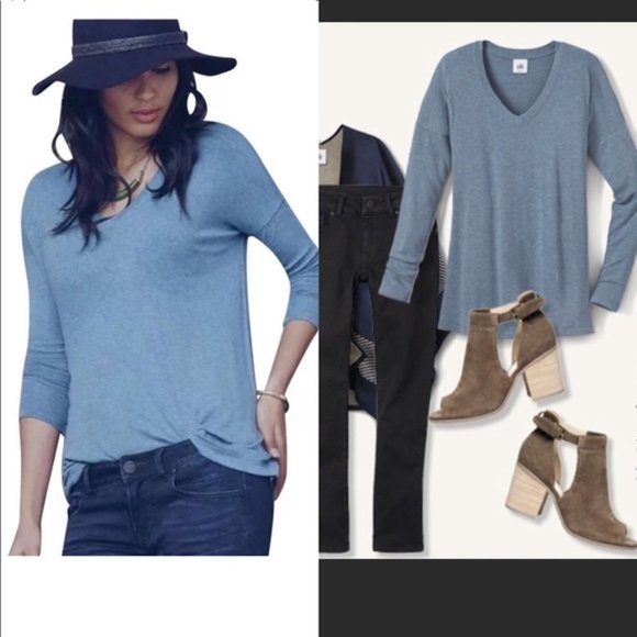 CAbi | Tops | Cabi 3229 Relax Tee Long Sleeved Xsmall Euc | Poshmark
